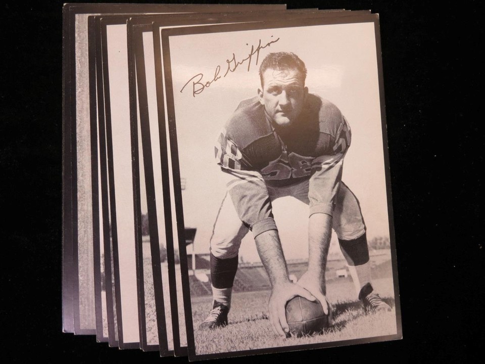(37) 1950's Los Angeles Rams Football Black Border Team Issued Photo ...