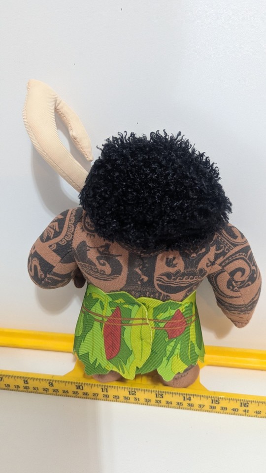 Disney Moana MAUI Demi God 9" Plush Doll Detailed Tattoos & Hook EUC | eBay