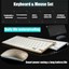 Mini Wireless Keyboard And Mouse Set Waterproof 2.4G For Mac Apple PC ...