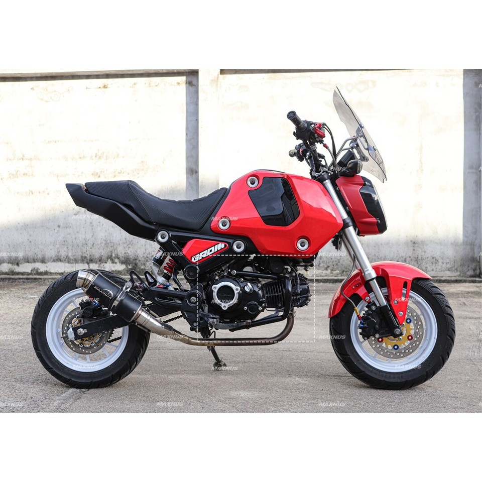 CRASH BAR ENGINE FRAME PROTECTION GUARD LH+RH BLACK FOR HONDA GROM 125 ...