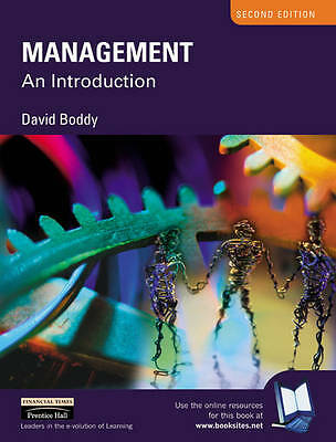 Management: An Introduction by David Boddy (Paperback, 2002) for sale ...
