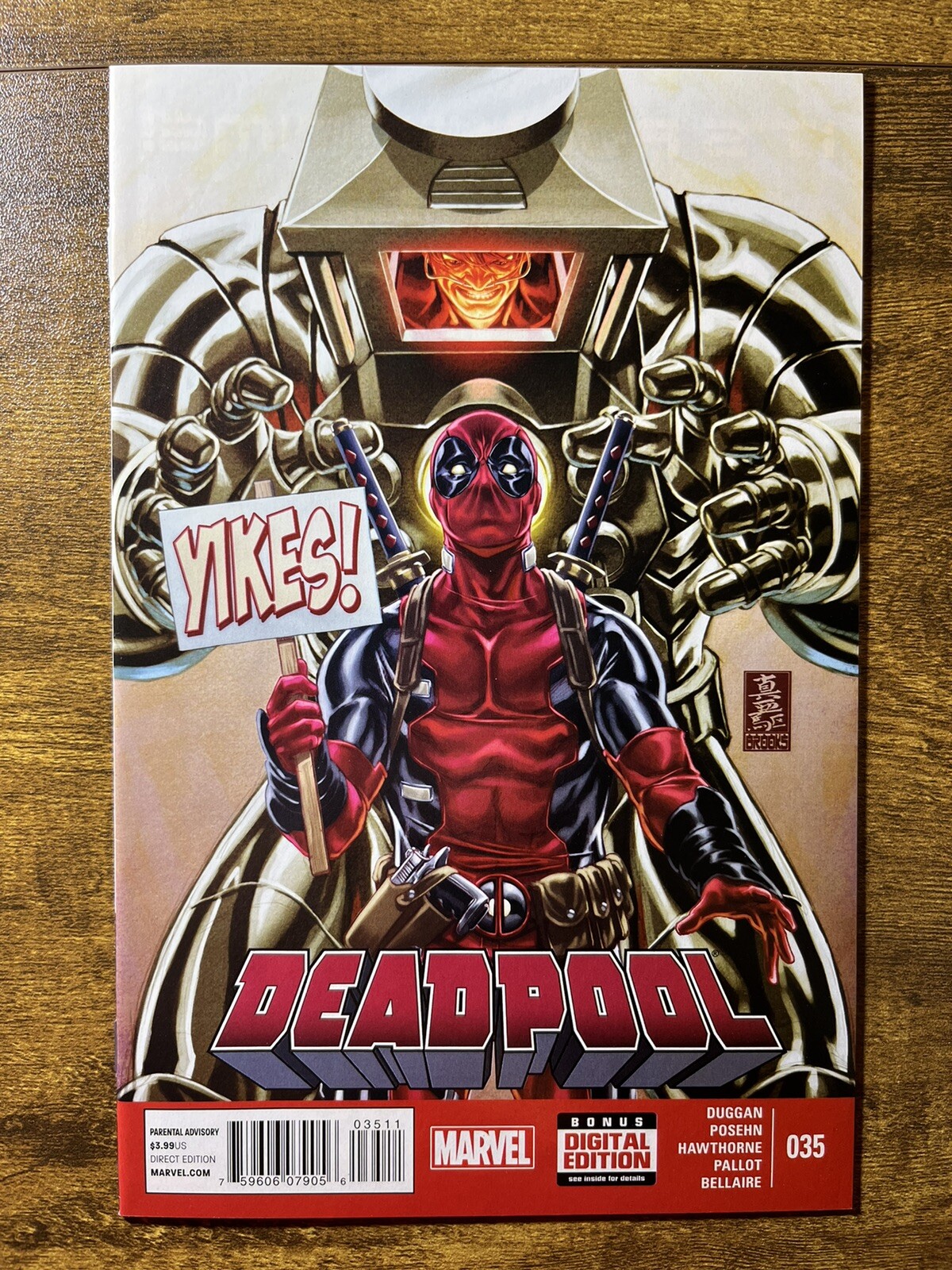 DEADPOOL 35 MARK BROOKS COVER GERRY DUGGAN STORY MARVEL COMICS 2014 | eBay