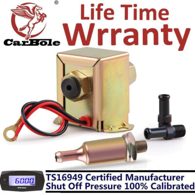 2.5-4PSI Inline Fuel Pump Electric For Most Lawn Mowers Small Engines ...