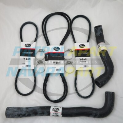 Emergency Radiator Hose & Fan Belt Kit for Nissan Patrol GU Y61 TB45 ...