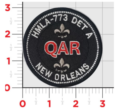 MARINE CORPS HMLA-773 DET A FLIGHTLINE QAR HOOK & LOOP EMBROIDERED ...