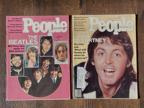 2 People Magazines April / June 1976 The Beatles ( No Label )& Paul ...