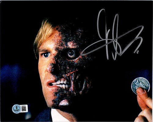 AARON ECKHART "TWO FACE" HAND SIGNED BATMAN DARK KNIGHT 8X10 BAS COA ...