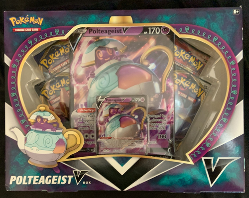 Pokemon TCG Polteageist V Collection Box- Sealed New | eBay