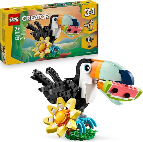 LEGO Creative 3 in 1 - Wild Animals: Tropical Toucan - 31173 ...