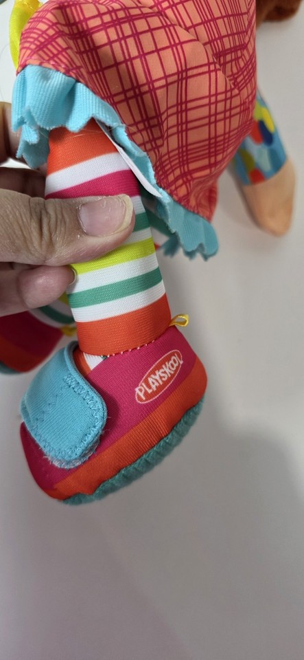 Playskool Dressy Bessy Kids Educational Girl Doll 14" Learn Zip Button ...