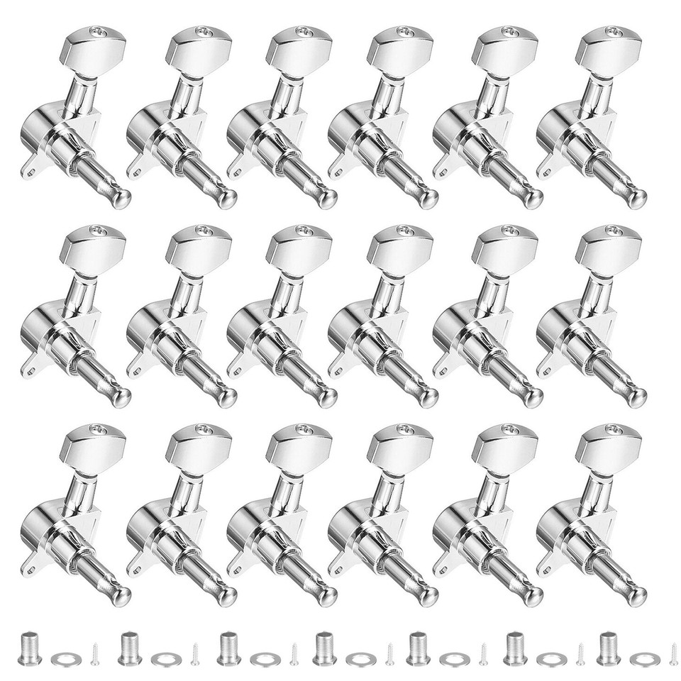 R Guitar String Inline Tuning Pegs Locking Tuners Keys Machine Heads ...
