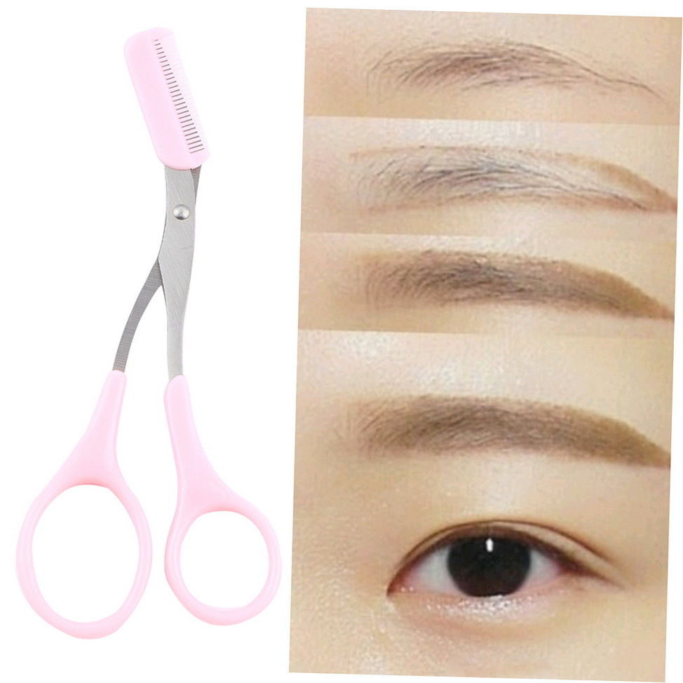 Makeup Eyebrow Eyelash curved Trimmer Scissors Eyebrow Shaping Scissors ...