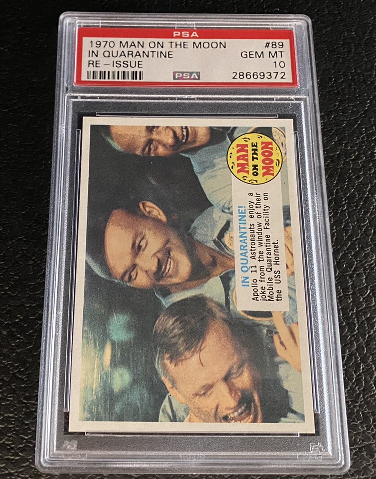 PSA 10 1970 Topps Man On The Moon Reissue Neil Armstrong Buzz Aldrin Rookie Card | eBay