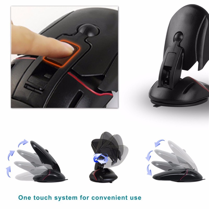 Rotating Car Windshield Mouse Stand Mount Holder Bracket for iPhone ...