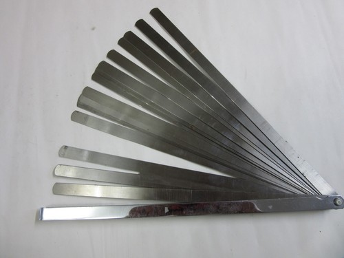 Lang 12 inch, 25-blade, feeler gauge set for diesel engine repair ...