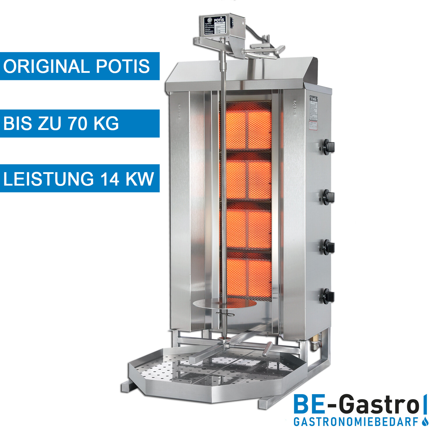 POTIS GD4-S Dönergerät Gyrosgerät Dönergrill Gyrosgrill Döner Gyros ...