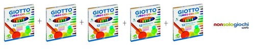 Giotto Turbo Color 12 Marqueurs X 5 Paquets 4160.00 Fila-Nuovo-Italia ...