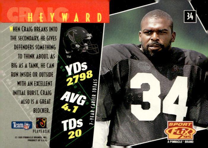 1995 Sportflix #34 Craig Heyward | eBay