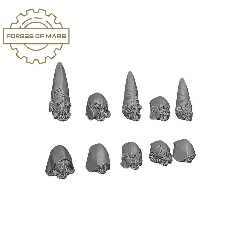 Imperial Guard - Chaos - Cultists Heads (x10) | eBay