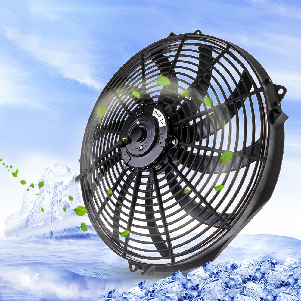 CARBOLE 16" INCH ELECTRIC RADIATOR COOLING FAN 120W 3000CFM RELAY ...