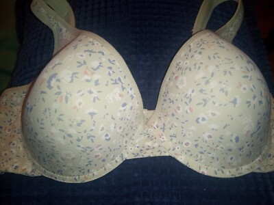 Lucky Brand Molded Cup Underwire T-shirt Bra Size 40D Ivory Floral ...