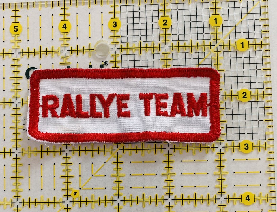 Rallye Team Sew On Patch Embroidered Patch Red White Racing Team Patch ...