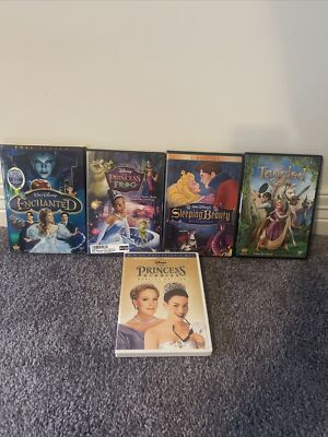 Disney Princess DVD Lot, Princess And The Frog, Sleeping Beauty ...