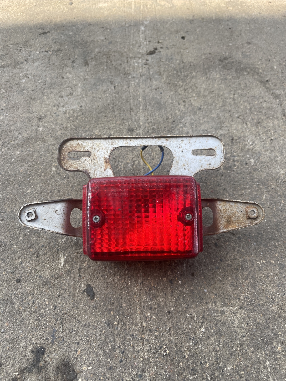 OEM Yamaha 79-87 QT50 Yamahopper License Plate Holder Brake light Assy ...