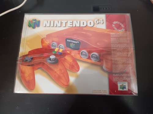 Fantastic Fire Orange Nintendo 64 Console N64 Bundle W Power and Cables ...