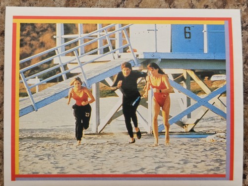 1993 Merlin Baywatch Stickers David Hasselhoff Nicole Eggert #33 NM or ...