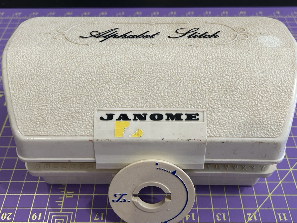 Alphabet Script Cams And Attachment - Vintage For Janome Mech. Sewing ...