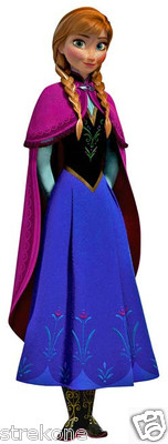 PRINCESS ANNA of FROZEN Walt Disney"s Animated Film - Window Cling ...