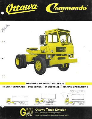 Truck Brochure - Ottawa - Commando series - Yard Tractor - c1976 (T4613 ...