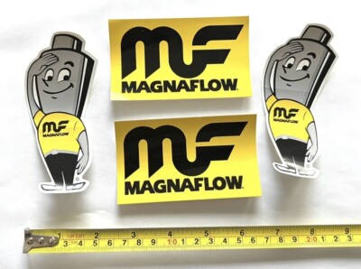 4 MF MAGNAFLOW DECALS STICKERS racing utv offroad powersports overland ...