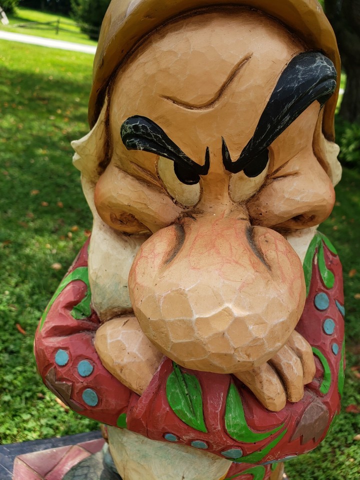 Rare Disney JIM SHORE Grumpy 23” Big Fig Statue "It’s All About The ...
