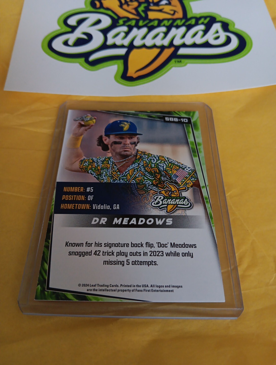 Dr Meadows Savannah Bananas 2024 Leaf Baseball Card SBBB-10 | eBay.de