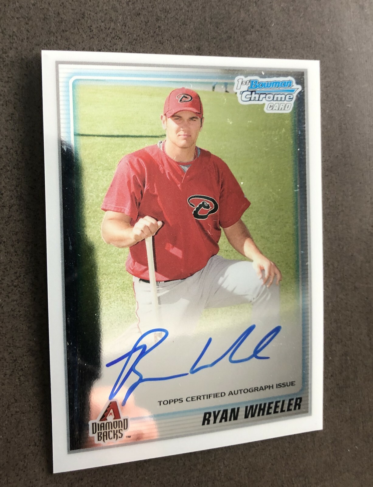 Arizona Diamondbacks RYAN SWEENEY autographed 2010 Bowman Chrome ...