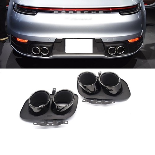 Rear Exhaust Muffler Pipe Tip Kit For Porsche 992 Carrera S 2019 2020 ...