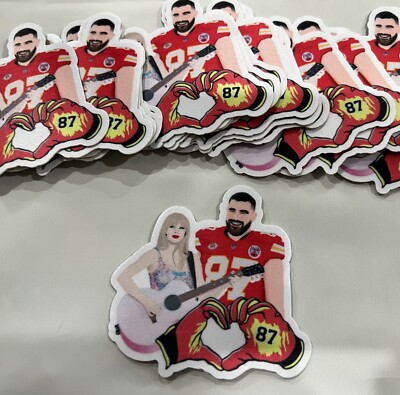 Lot Of 2 Taylor Swift SWIFTIE Travis Kelce Kansas City Chiefs 3in Iron ...