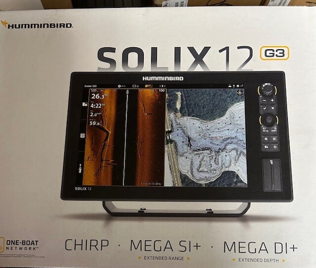 Humminbird SOLIX® 12 CHIRP MEGA SI+ G3 W/ Transducer 411550-1 | eBay
