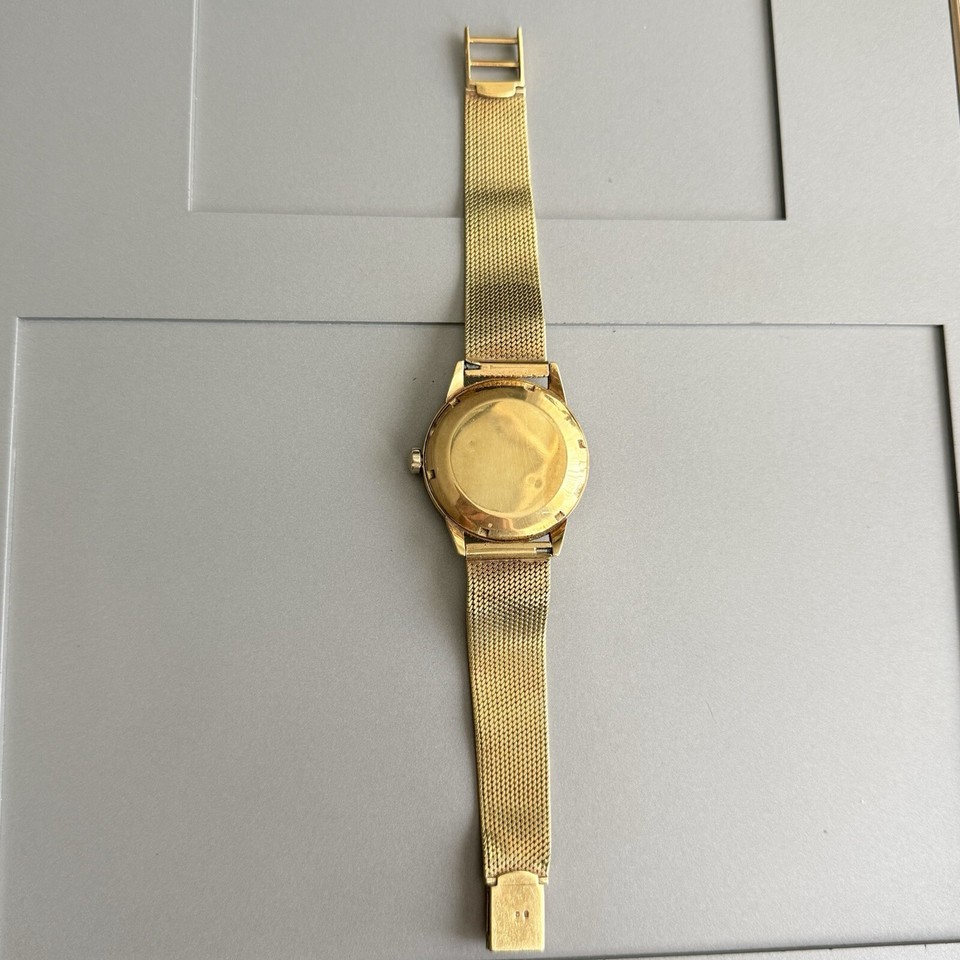Vintage 18k Gold 750 Omega De Ville Trésor Automatic Watch 19k Gold ...