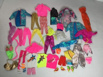 Vintage 80s Barbie Clothing Lot & Accessories 46 Pieces, Barbie & The ...