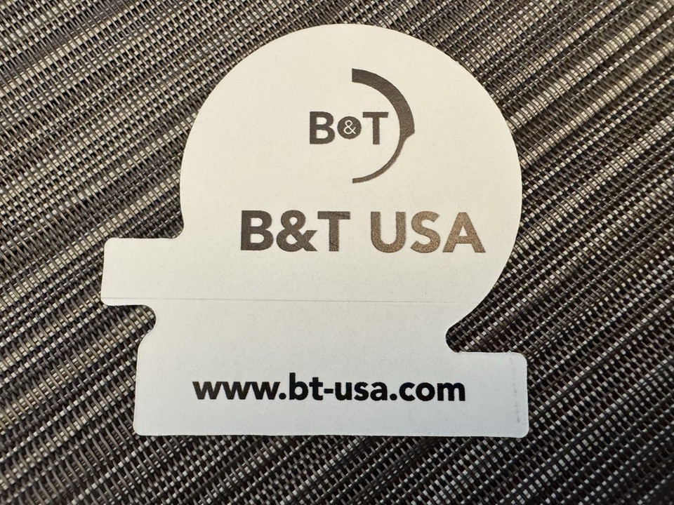 B&T Sticker DECAL GUN RIFLE Tactical SHOT SHOW 2026 Suppressor Q Branch ...