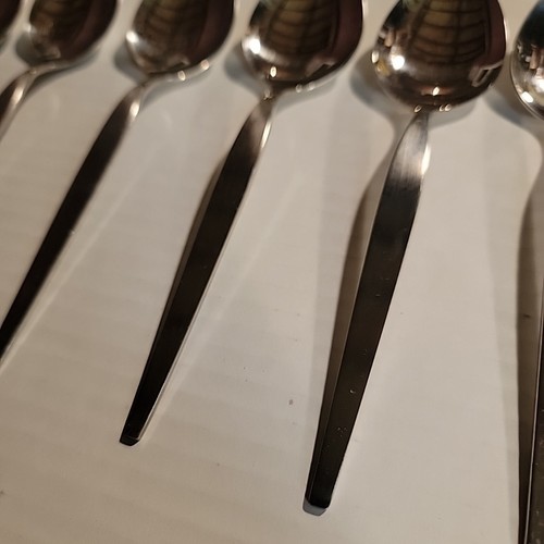 Vintage ONEIDA COMMUNITY SATINIQUE Stainless Flatware OLDER Pattern Lot ...