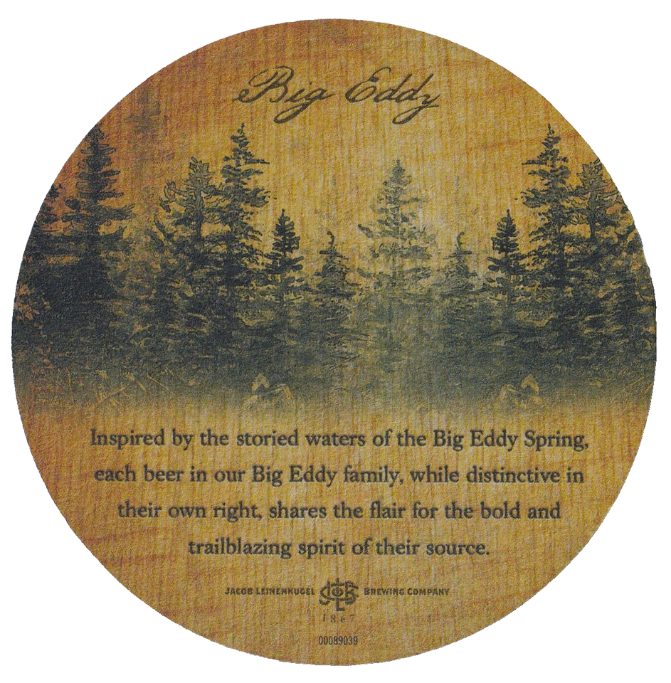 Big Eddy Beer Coaster Jacob Leinenkugel Brewing Co | eBay