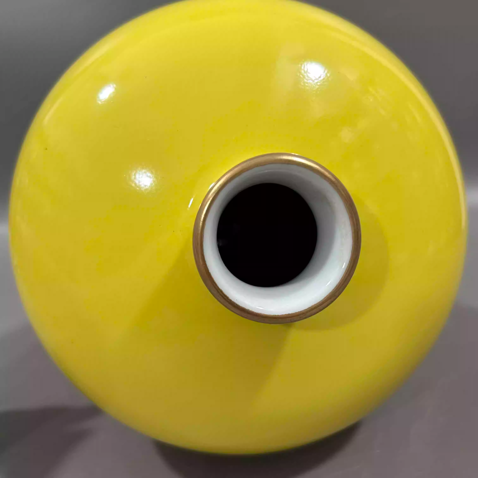 Fine Chinese Handmade Painting Yellow Glaze Porcelain Mei Vase | eBay