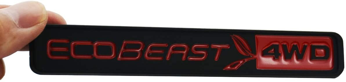 Red Black 2011-2020 ECOBEAST 4WD Badge Emblem Nameplate Door Fender ...