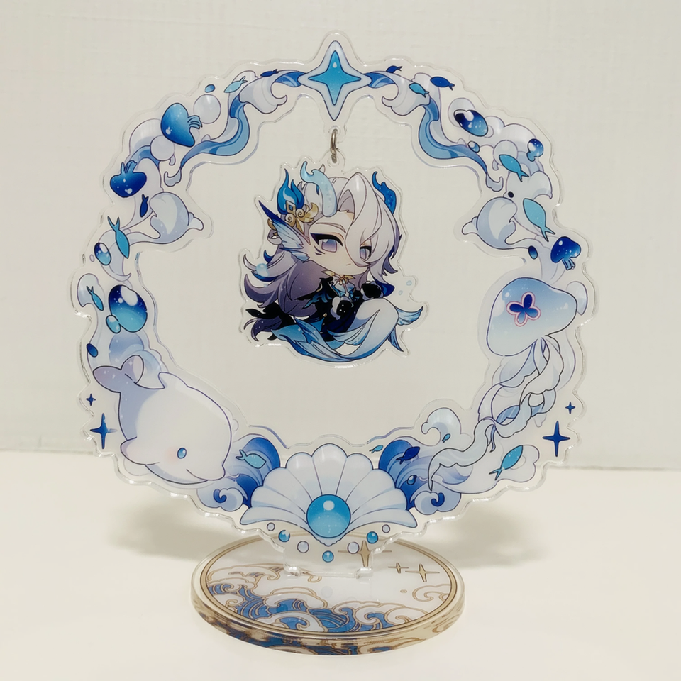 Genshin impact Furina Focalors Neuvillette Acrylic Stand Standee Desk ...