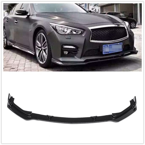 Bumper Spoiler Lip Body Kit For Infiniti Q50 Sport Model 2014-17 Glossy ...