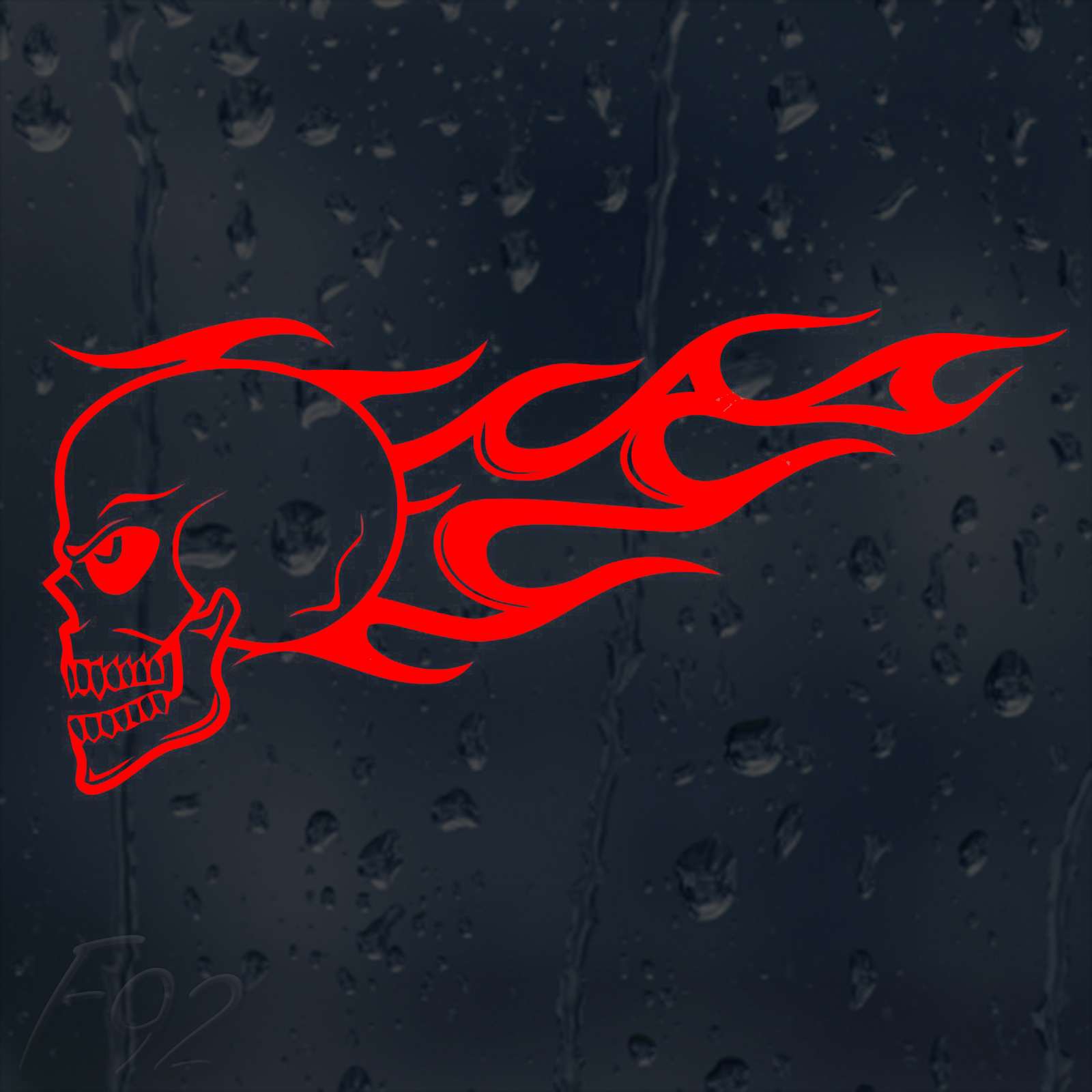 Red Skull Decals
